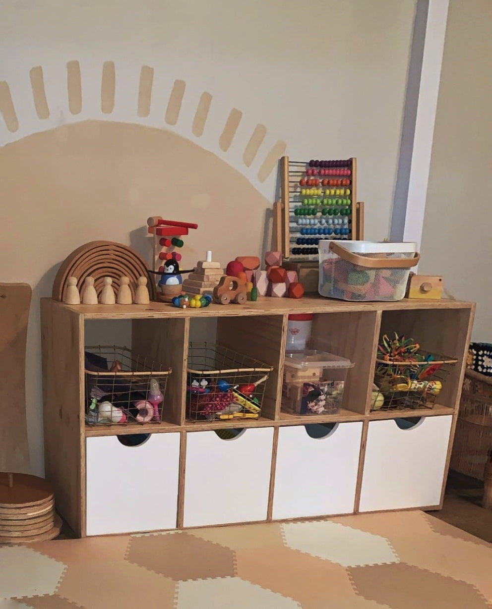 Cube Storage Unit | 6 and 8 Cubes| Cubby Storage | Grandpa's Workshop