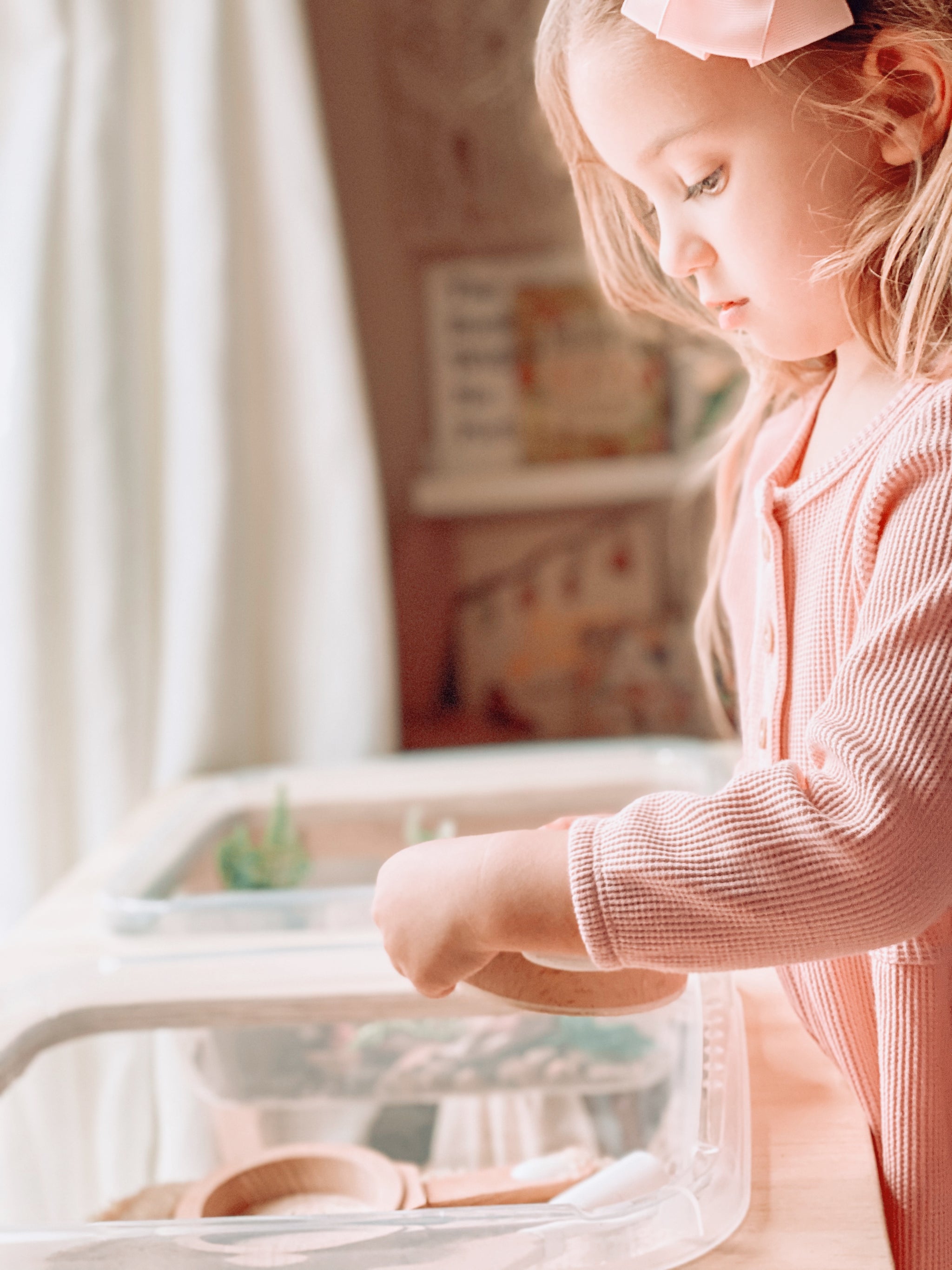 Sensory Play Table with Lid | Wooden Kids Activity Table – Grandpa’s ...